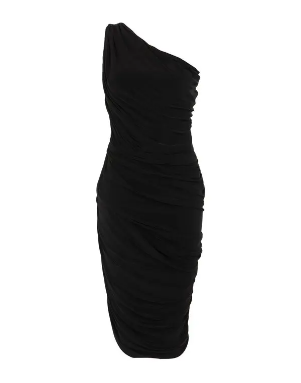 Norma Kamali One-shoulder Midi Dress - Black