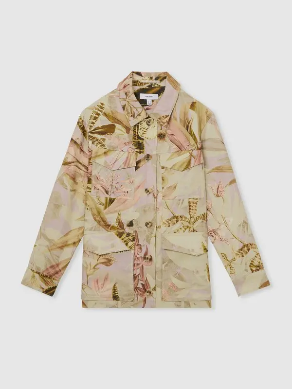 NEW YORK BOTANICAL GARDENS Nybg Linen Floral Utility Jacket