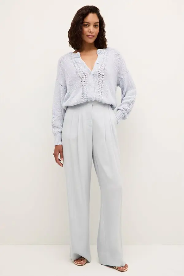 MARIE OLIVER Macbee Pleated Trousers - Arctic