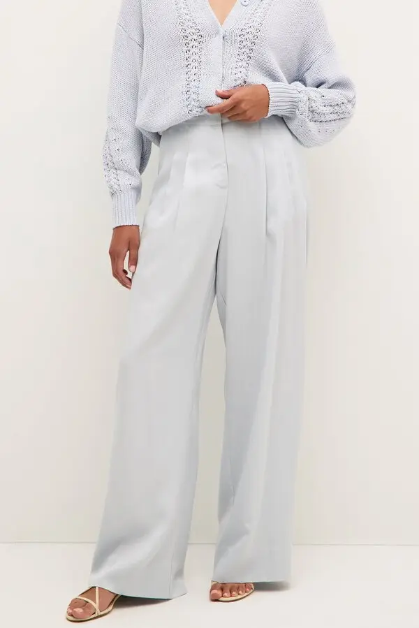 MARIE OLIVER Macbee Pleated Trousers - Arctic