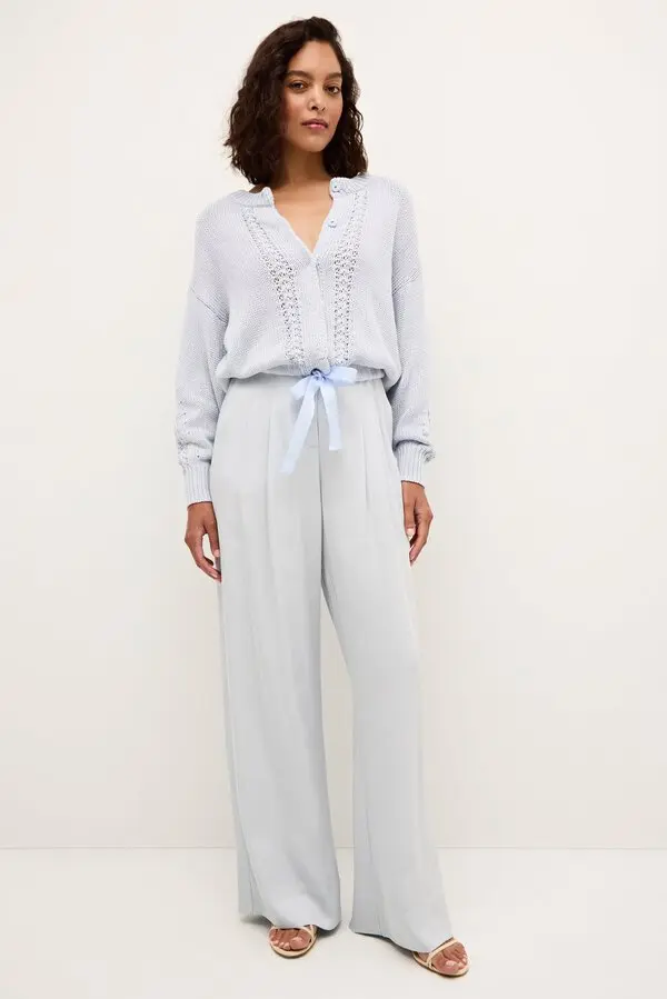 MARIE OLIVER Macbee Pleated Trousers - Arctic