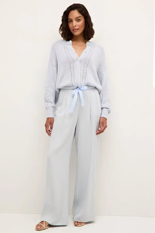 MARIE OLIVER Macbee Pleated Trousers - Arctic