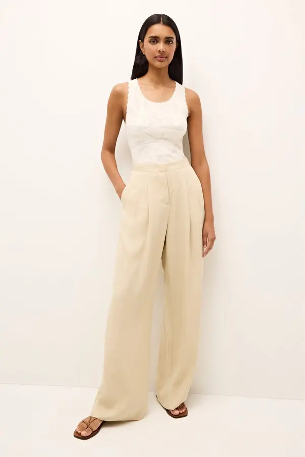 MARIE OLIVER Macbee Wide-leg Trousers - Ash