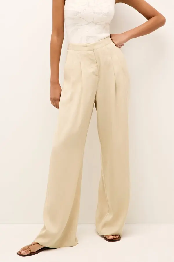 MARIE OLIVER Macbee Wide-leg Trousers - Ash