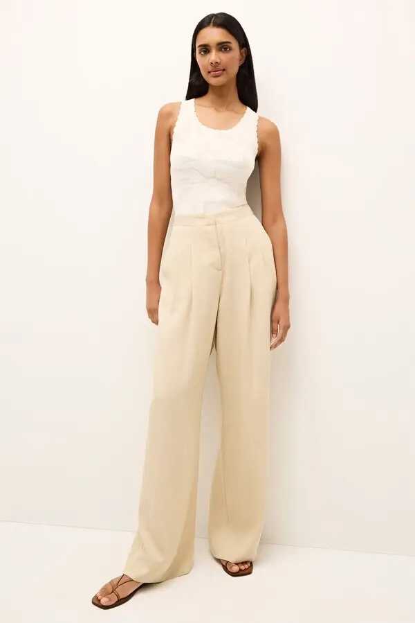 MARIE OLIVER Macbee Wide-leg Trousers - Ash