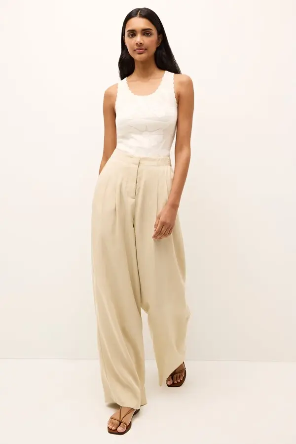 MARIE OLIVER Macbee Wide-leg Trousers - Ash