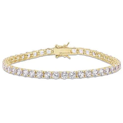 JULIANNA B. Cubic Zirconia Tennis Bracelet - Yellow-plated