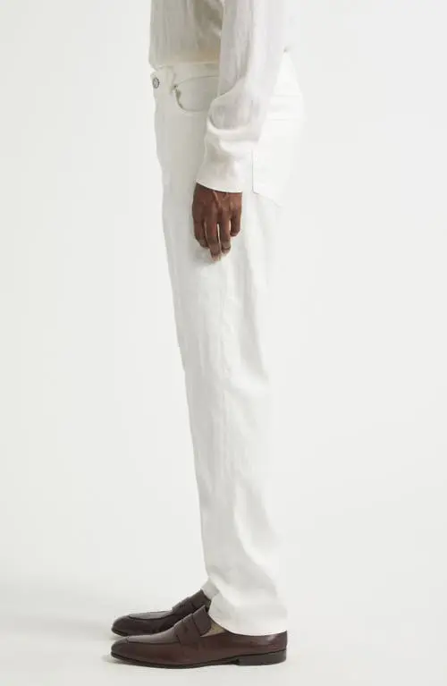 Zegna Slim Fit Jeans - White Sld