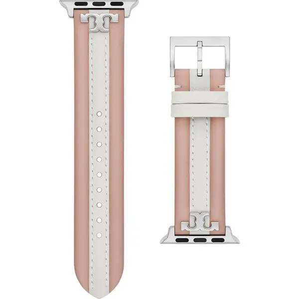 Tory Burch Kira Apple Watch® Strap - Blush/ Ivory