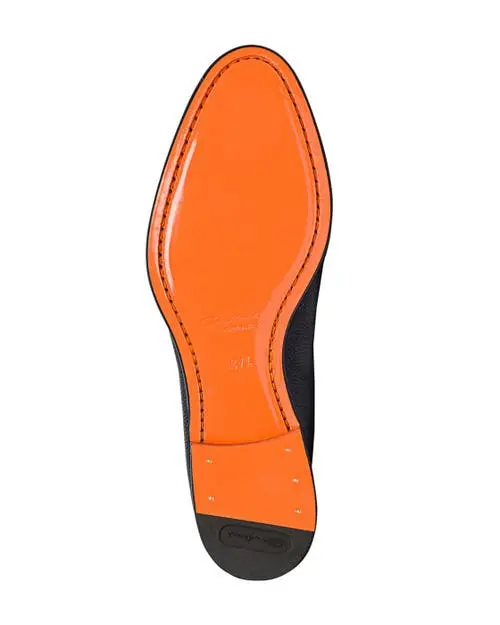 Santoni Leather Penny Loafer - Blue
