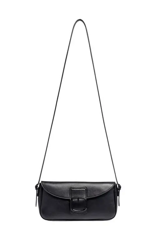 Santoni Leather Shoulder Bag With Buckle Detail
