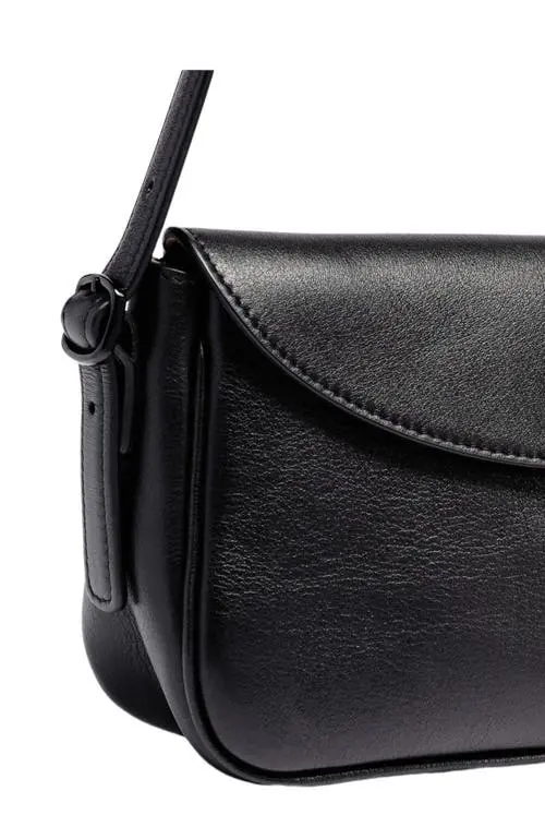 Santoni Leather Shoulder Bag With Buckle Detail