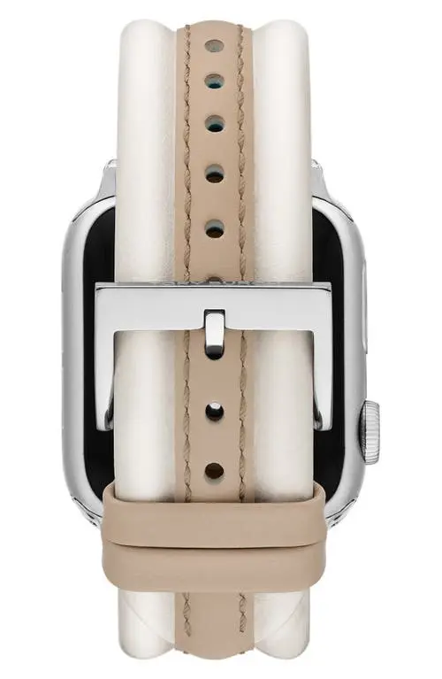 Tory Burch Kira Leather Apple Watch® Strap