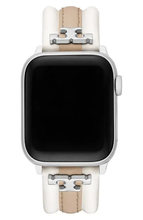 Tory Burch Kira Leather Apple Watch® Strap