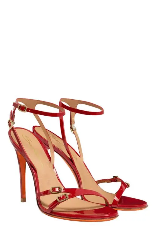 Santoni Patent Leather High-heel Sandals