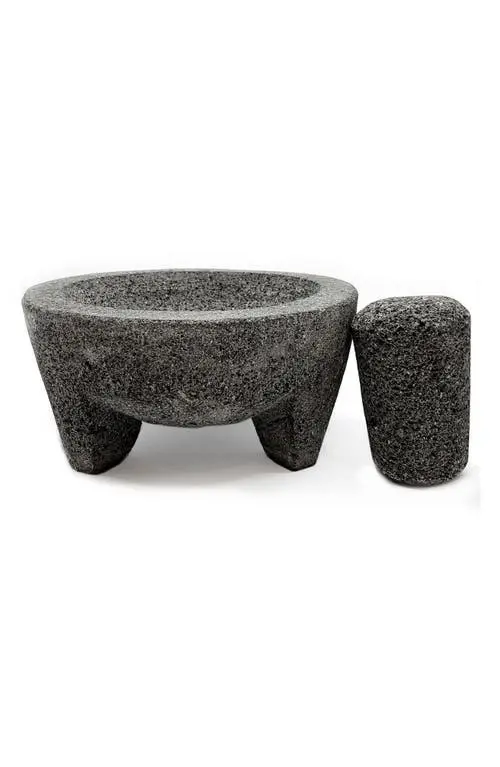 VERVE CULTURE Molcajete In Basket