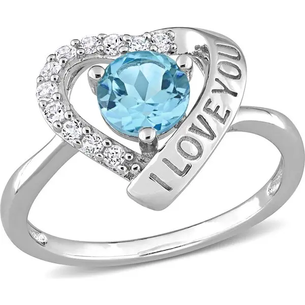 JULIANNA B. Heart Shape Topaz Ring - Blue Topaz