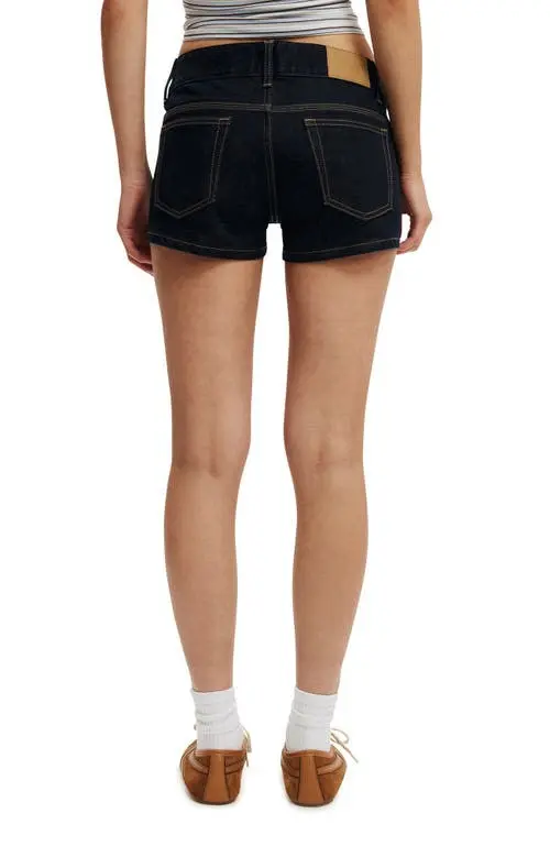 COTTON ON Micro Low Denim Short - Shutter Blue
