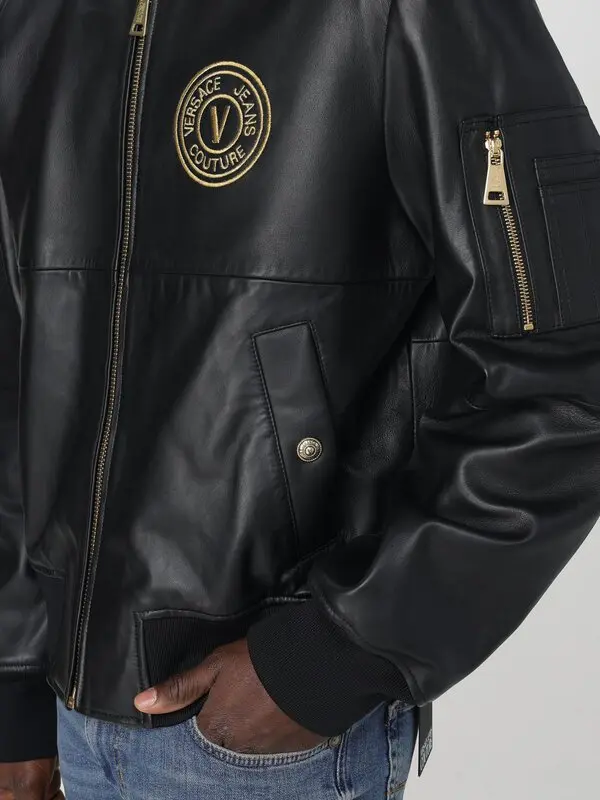 Versace Leather Bomber Jacket