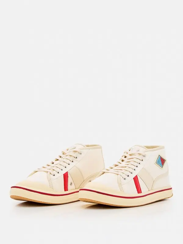 Bottega Veneta High Top Sneakers - White 1
