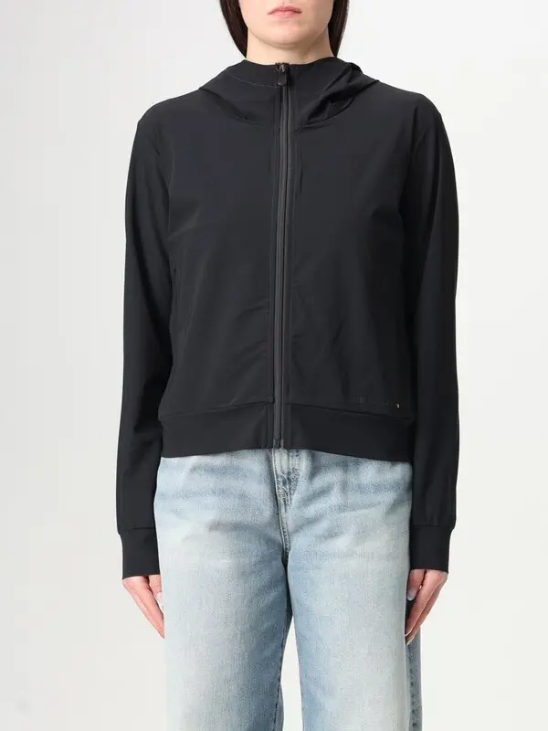 SAVE THE DUCK Zip-up Hooded Sweatshirt - Black