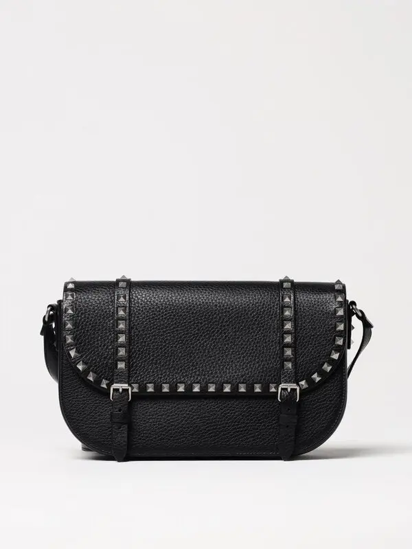 Valentino Garavani Studded Shoulder Bag - Black