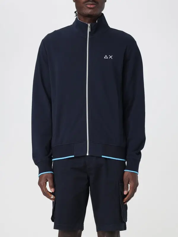 SUN 68 Full Zip Sweatshirt - Navy