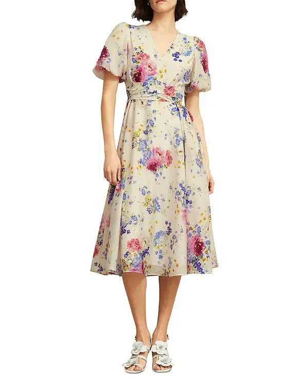 HOBBS LONDON Barrington Midi Dress - Brulee Multi
