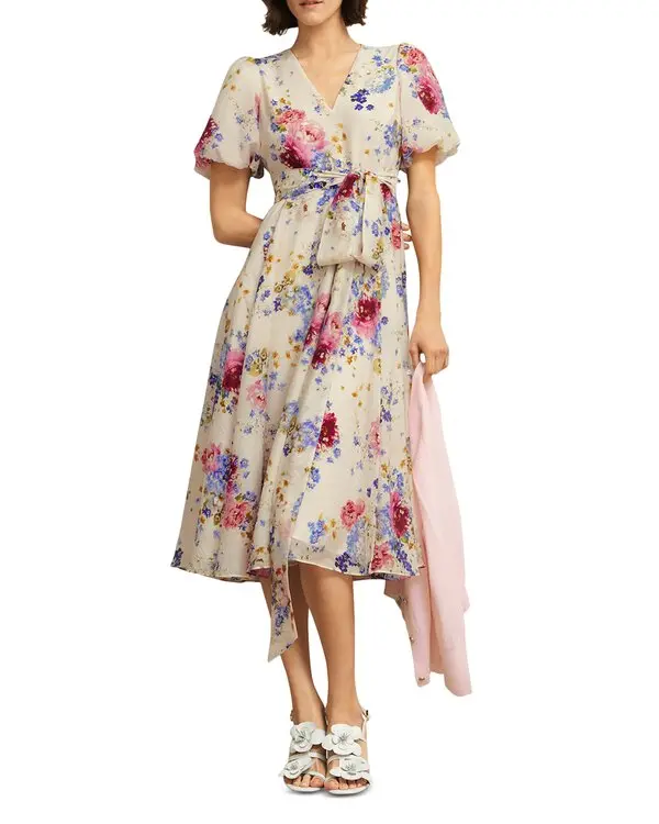 HOBBS LONDON Barrington Midi Dress - Brulee Multi