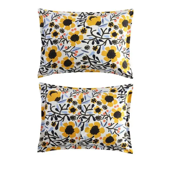 Marimekko Mykero Cotton Percale 3 Piece Comforter Set, Full Queen