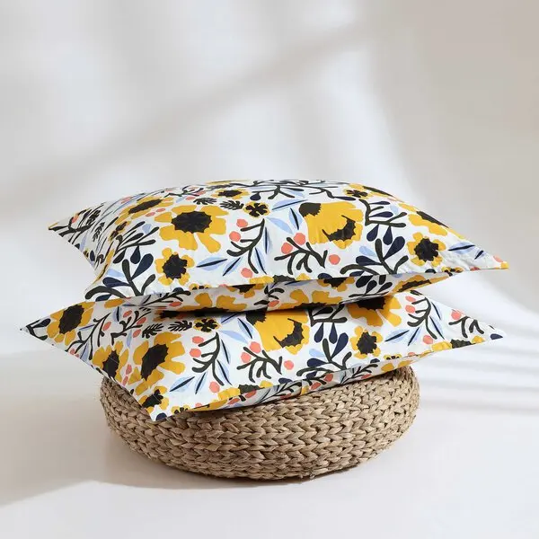 Marimekko Mykero Cotton Percale 3 Piece Comforter Set, Full Queen