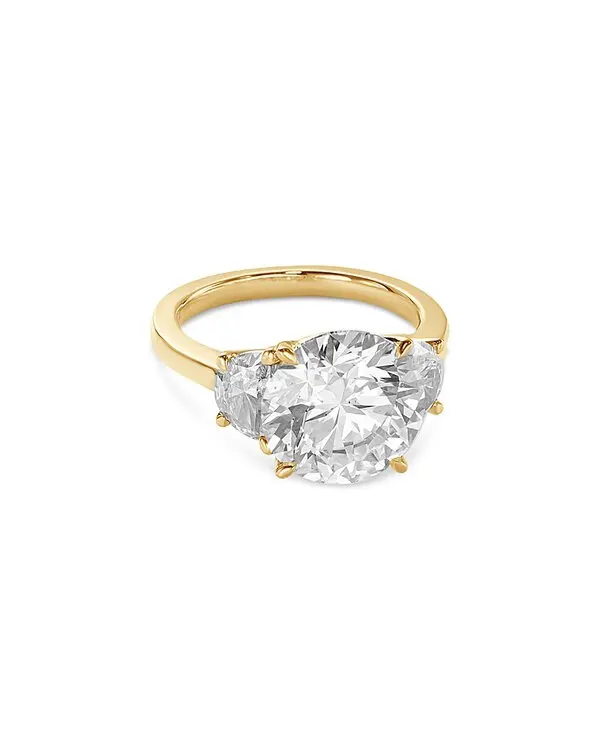 Bloomingdale'S Certified Lab Grown Diamond Three Stone Engagement Ring 7.80 Tcw - Gold