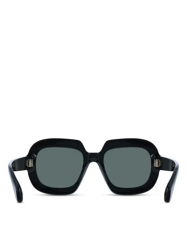 FERRAGAMO Rivert Oversized Square Sunglasses, 54mm - Black