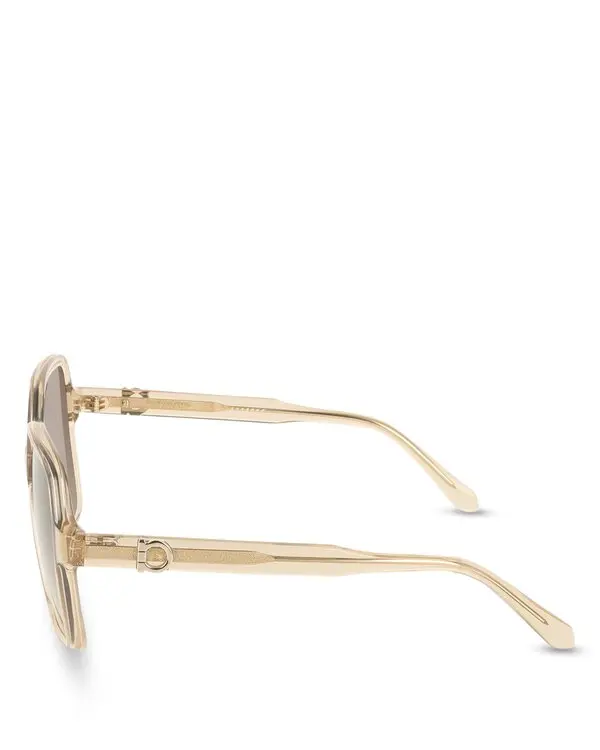 FERRAGAMO Gancini Square Sunglasses, 57mm