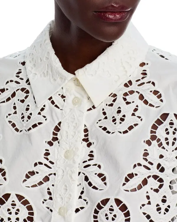 Cara Cara Erica Embroidered Eyelet Shirt