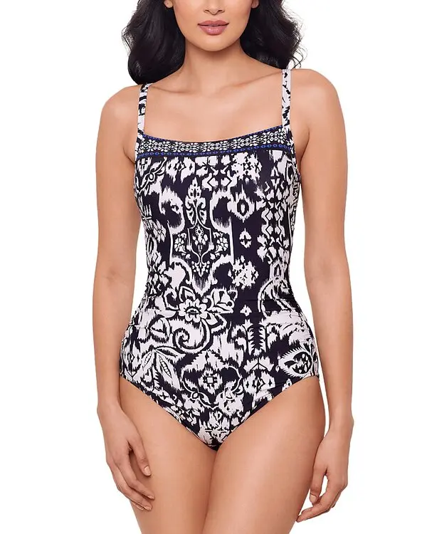 Miraclesuit Talavera Kara One Piece Swimsuit - Midnight Blue