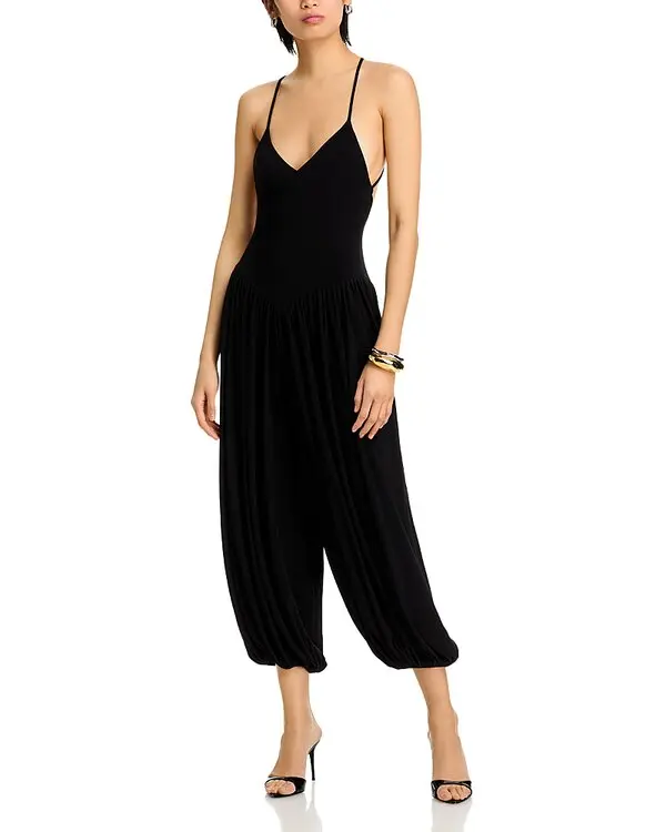 Norma Kamali Kenny Sleeveless Jumpsuit - Black
