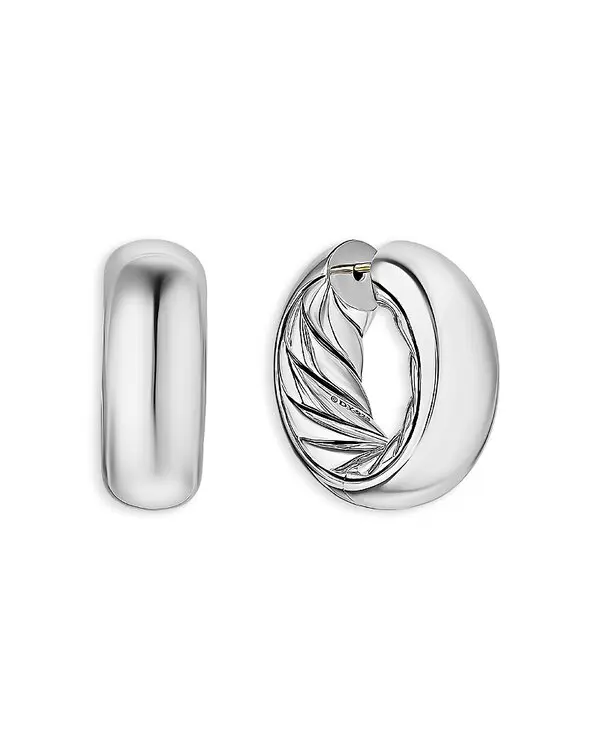 David Yurman Dy Mercer Hoop Earrings - Silver