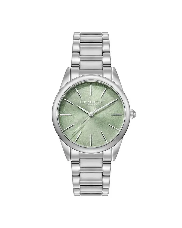 OLIVIA BURTON Intensity 34mm Watch - Green/silver