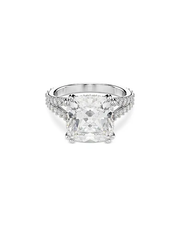 SWAROVSKI Stilla Square Crystal Ring - Silver
