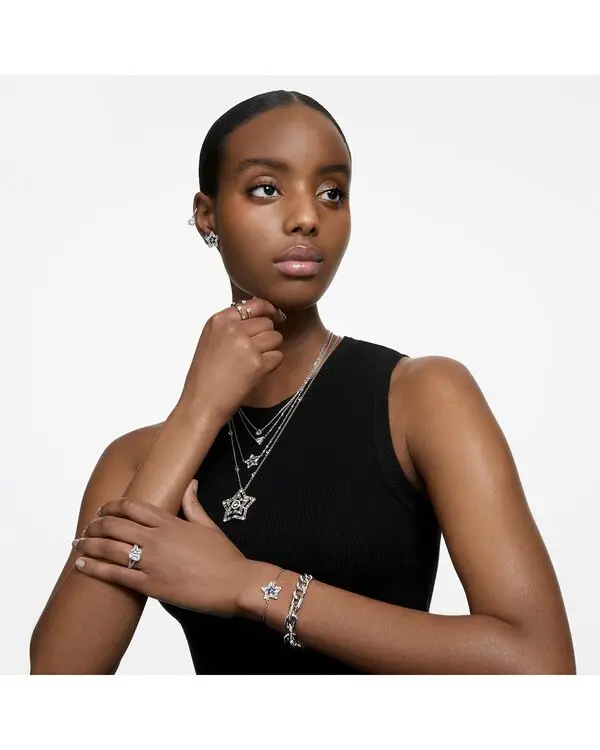 SWAROVSKI Stilla Square Crystal Ring - Silver