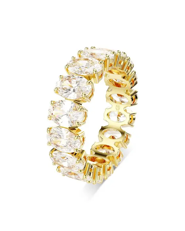 SWAROVSKI Matrix Oval Crystal Eternity Ring - Gold