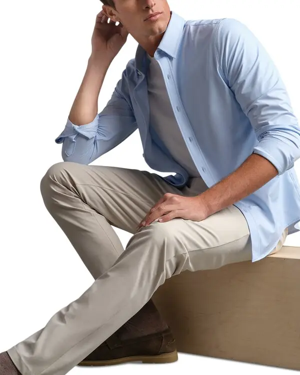 RHONE Slim Fit Commuter Pants - Stone