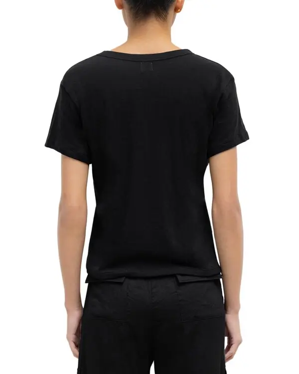 LESET Laura Margo Cotton Tee - Black