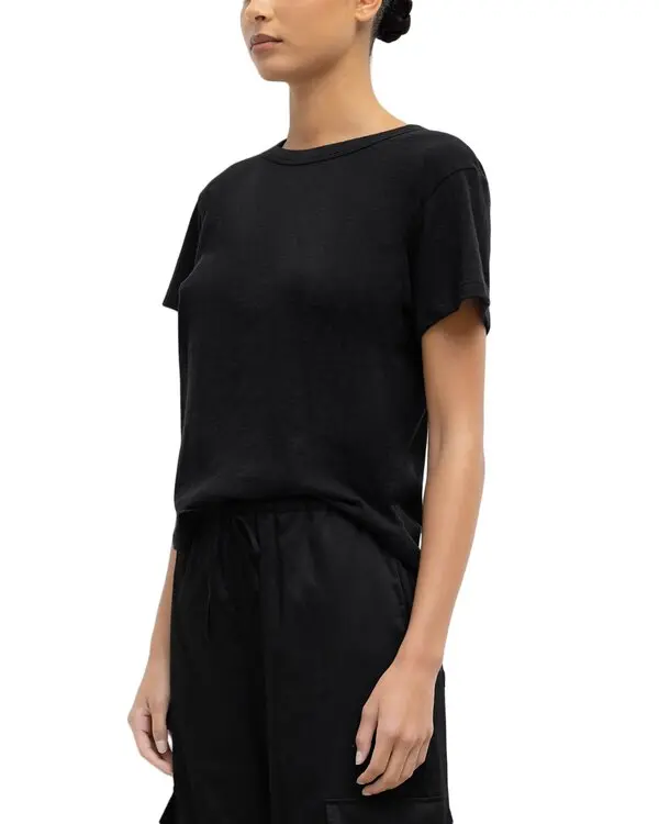 LESET Laura Margo Cotton Tee - Black