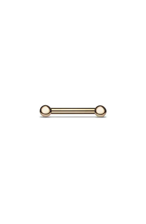 MARIA TASH 14k Gold Nipple Barbell - Yellow Gold / 14 Gauge