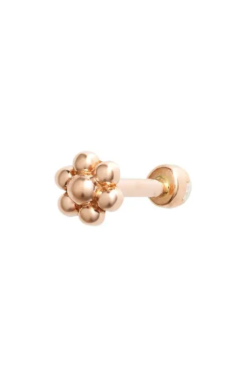 MARIA TASH Single Invisible Set Diamond Stud Earring - Rose Gold