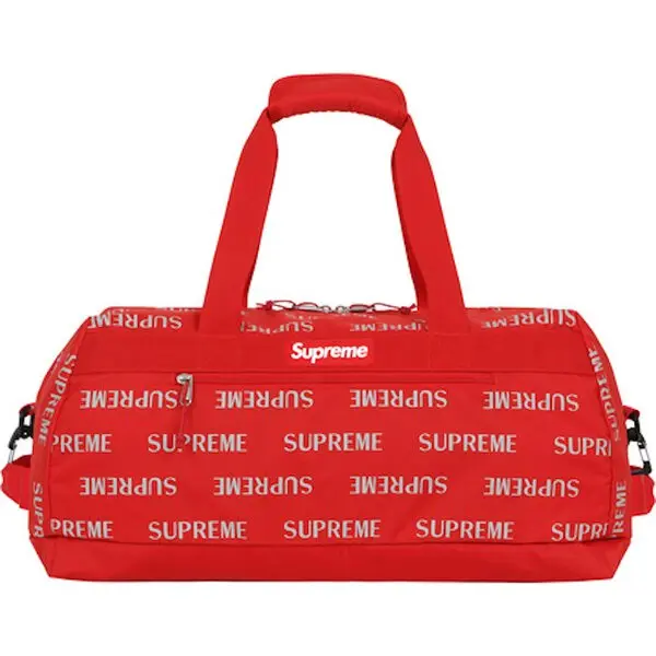 Supreme 3m Reflective Repeat Duffle Bag - Red | Editorialist