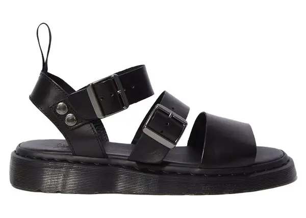Dr. Martens Gryphon Brando Leather Gladiator Sandals - Black
