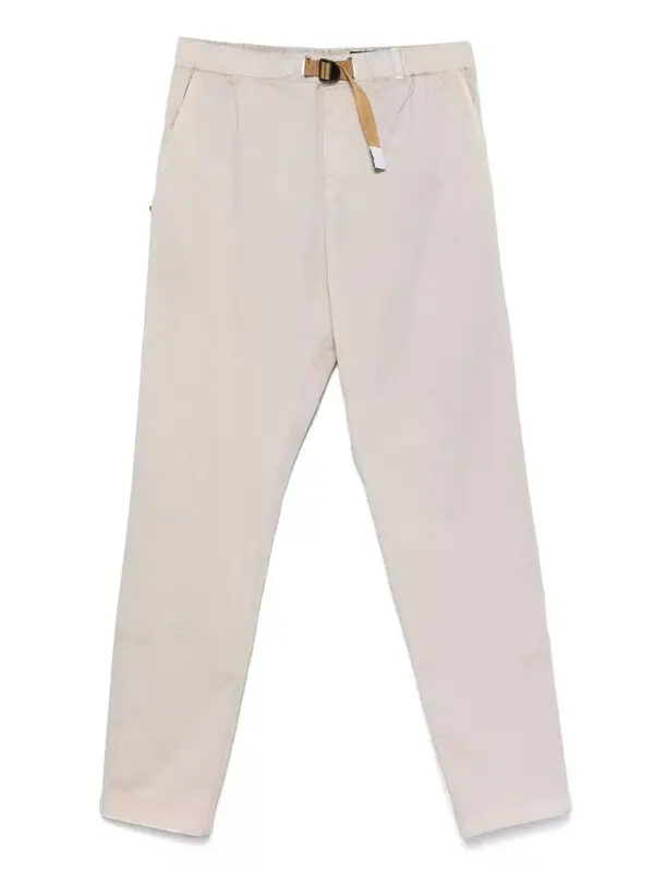 WHITE SAND Belted Chino Trousers - Neutrals